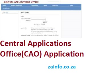 How to apply through CAO 2025-2026 - Information Portal