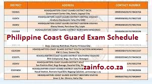 Philippine Coast Guard Exam Schedule 2025-2026 - Information Portal