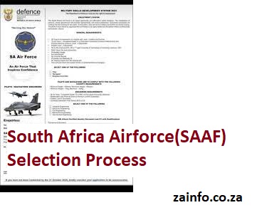 South Africa Airforce(SAAF) Selection Process 2025-2026 - Information ...