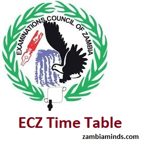 ECZ Time Table 2025 - Download PDF Here - Information Portal